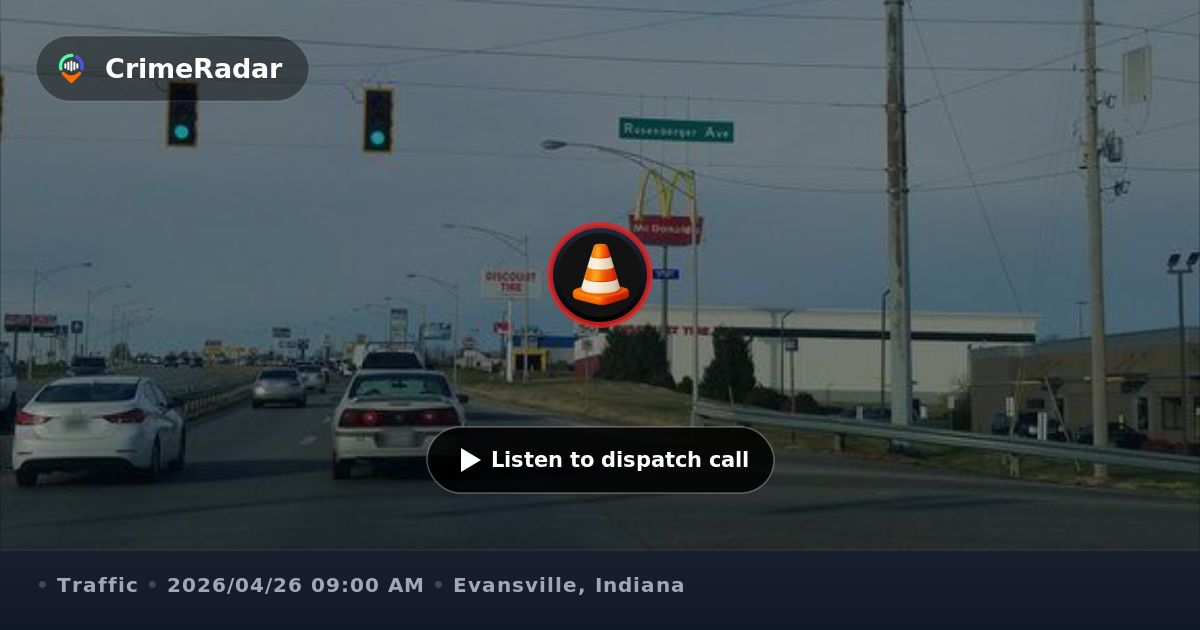 Two vehicles in minor crash at gas station lot, Evansville IN | CrimeRadar