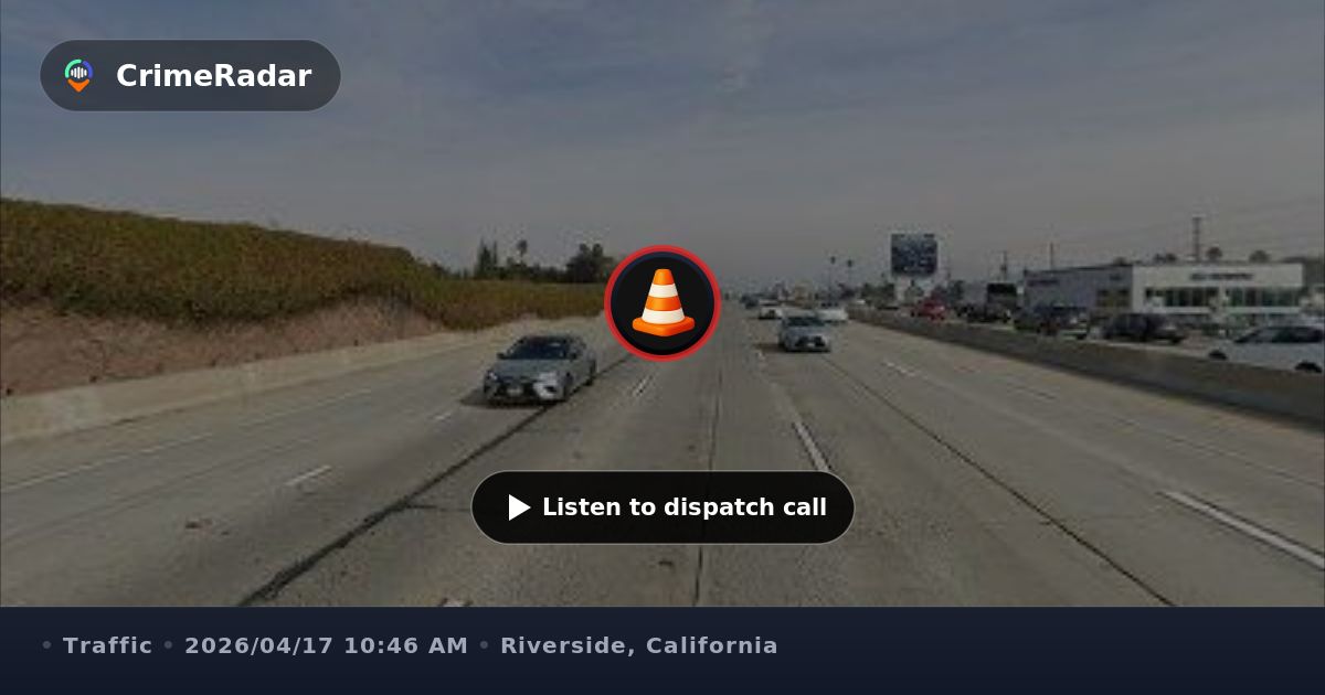 Traffic stop after driver refuses to sign ticket, Riverside CA | CrimeRadar