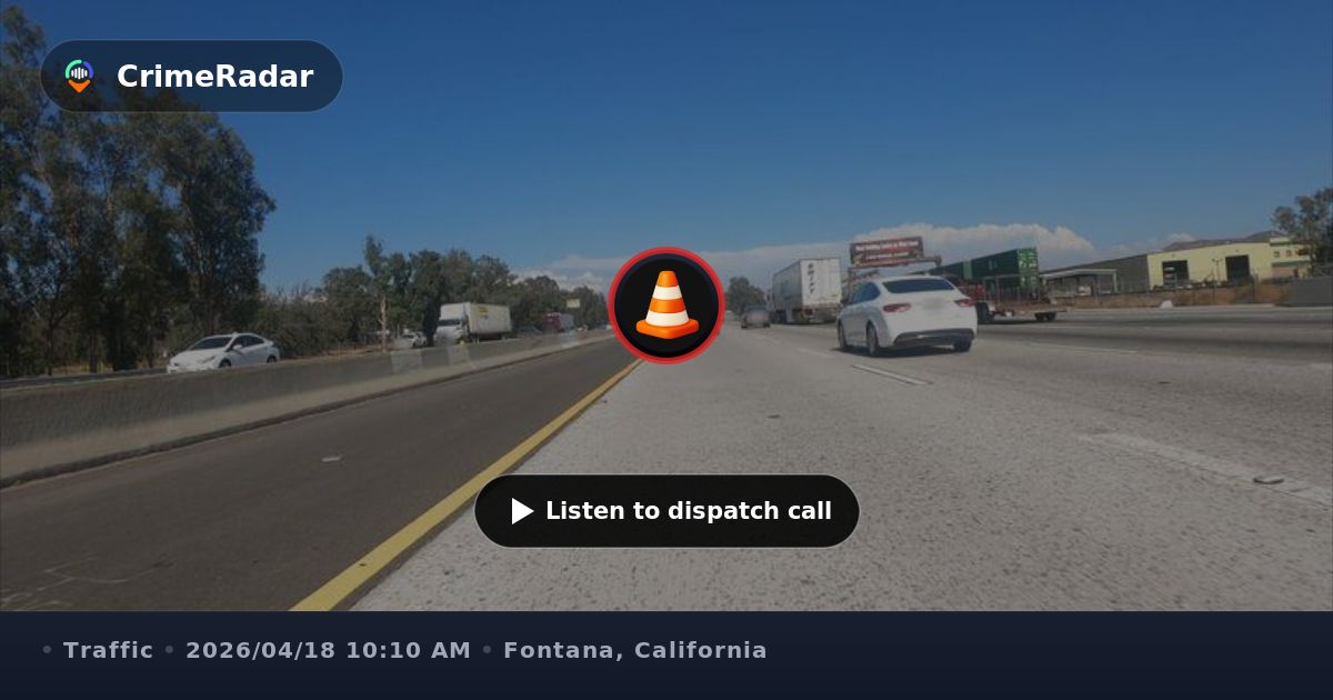 Dog struck and killed on I-10 near Citrus Avenue, Fontana CA | CrimeRadar