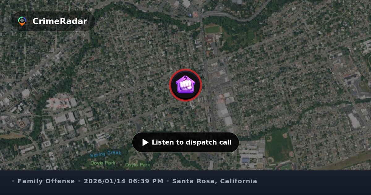Possible domestic dispute near Trinity Baptist Church, Santa Rosa CA ...