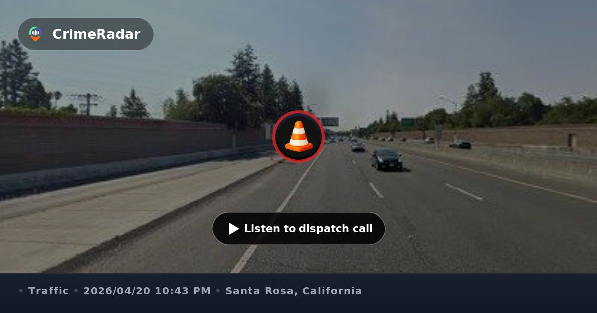 Pursuit of white SUV on Highway 101 ends at Hearn exit, Santa Rosa CA ...