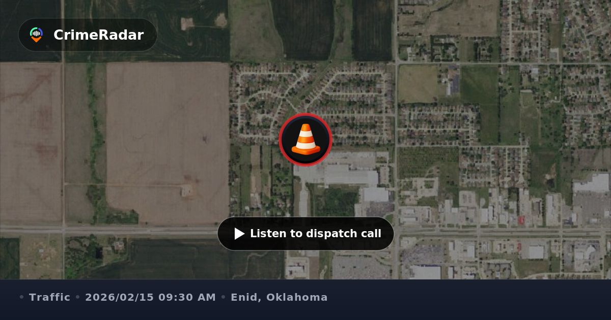 Officers respond to crash at Garland and Garriott, Enid OK | CrimeRadar