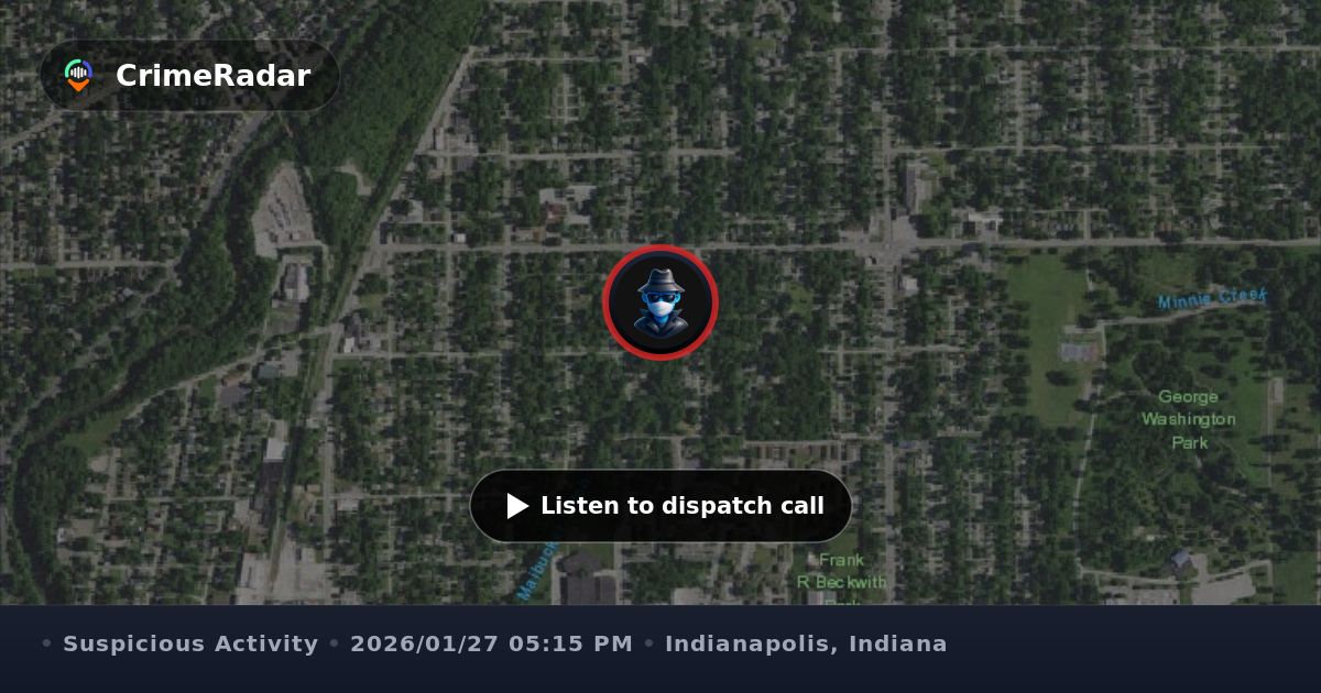 Possible distress call near Baltimore Avenue, Indianapolis IN | CrimeRadar