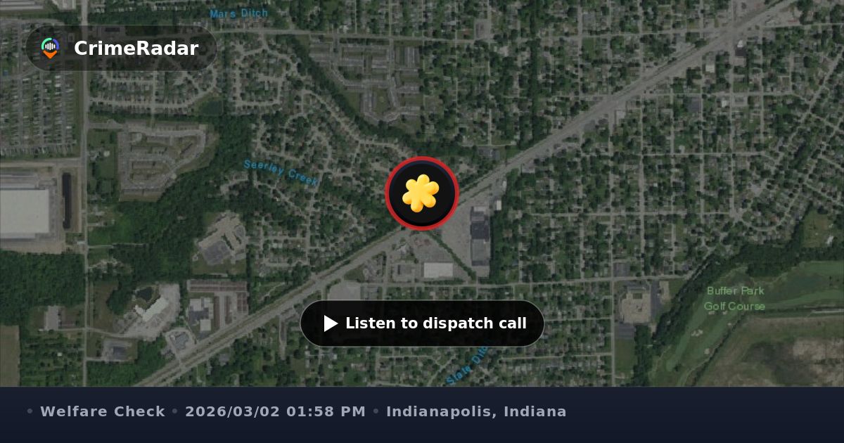 Welfare check at CVS pharmacy drive-through, Indianapolis IN | CrimeRadar