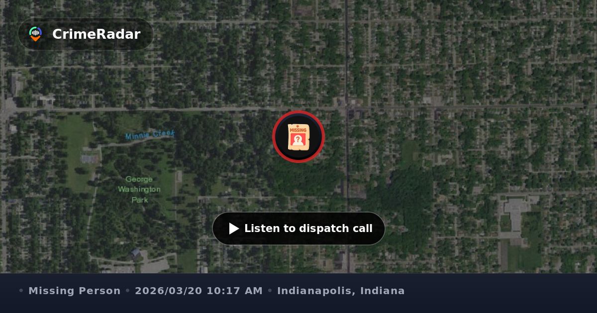 Neighbor reports missing man seen on bicycle, Indianapolis IN | CrimeRadar