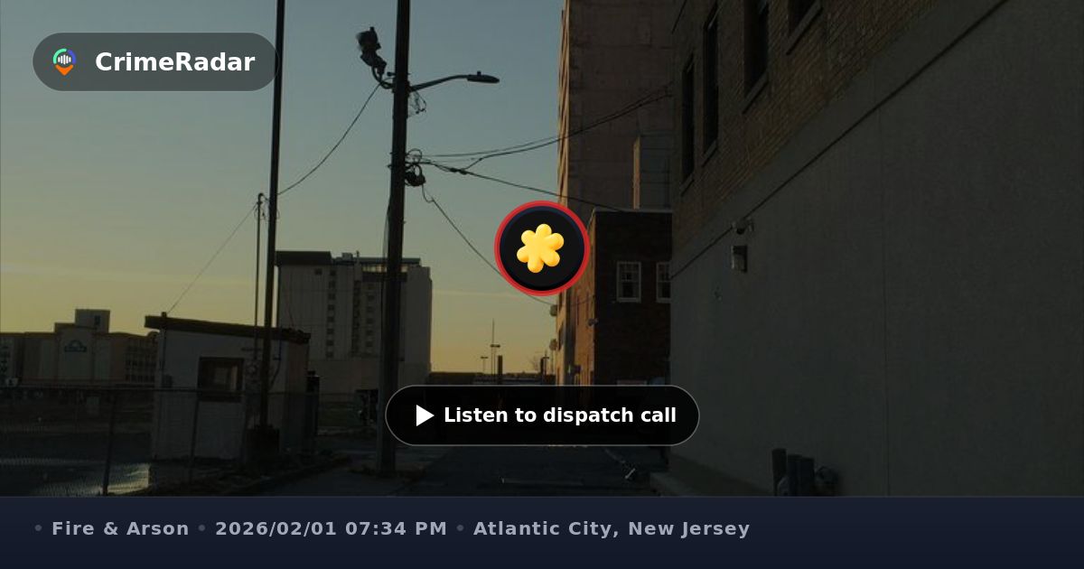 Fire crews respond to alarm on Martin Luther King Blvd, Atlantic City ...