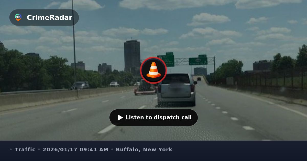 Tow truck loses vehicle on I-190 before Exit 11, Buffalo NY | CrimeRadar