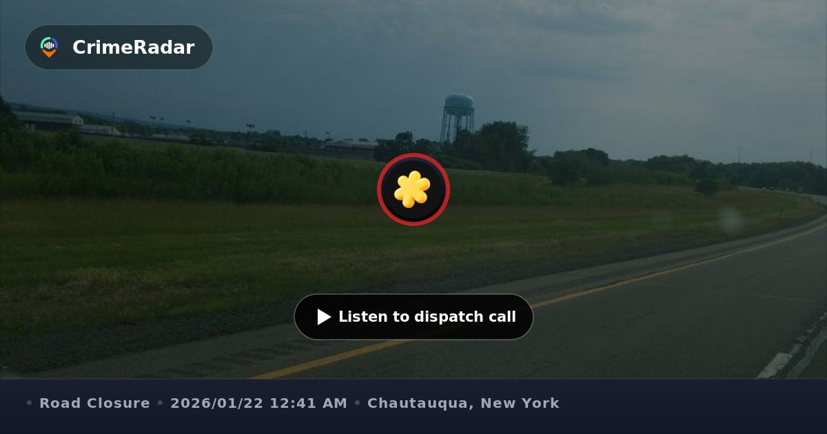 Hazardous road conditions on I-90 ramp, Chautauqua County NY | CrimeRadar