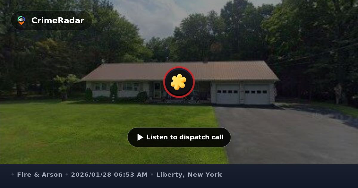 Firefighters battle structure fire near Burnt Ridge Rd, Liberty NY ...