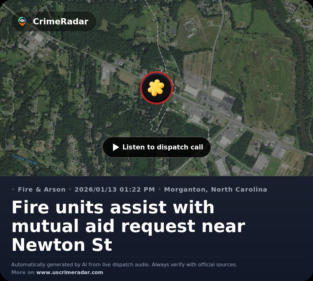 Fire units assist with mutual aid request near Newton St, Morganton NC ...
