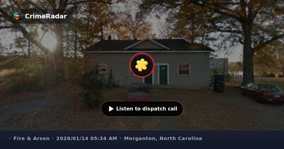 Fire crews tackle duplex fire near Park Ave, Morganton NC | CrimeRadar