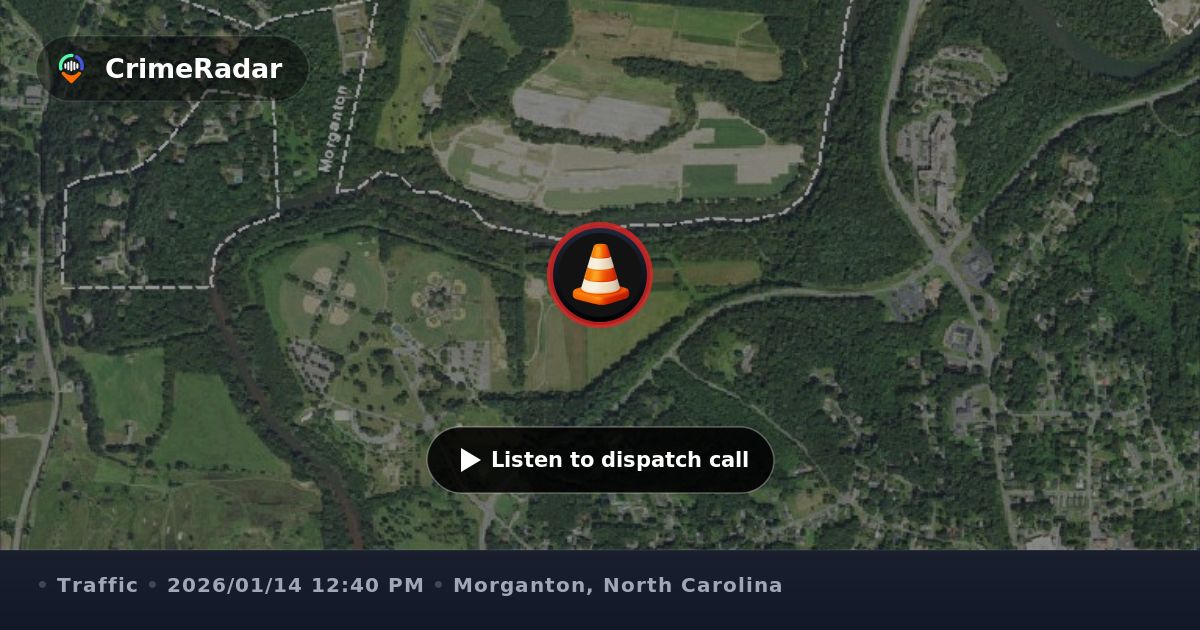 Gray SUV damages stop sign near Woodside St, Morganton NC | CrimeRadar