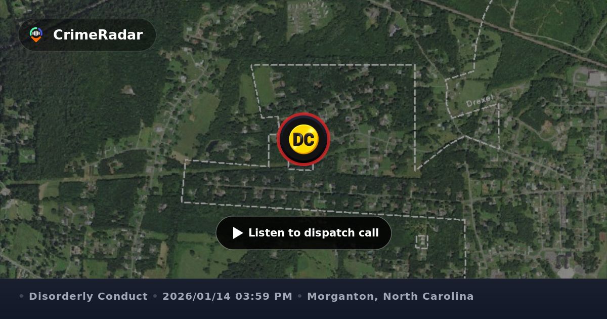 Deputies respond to disturbance near Brandon Rd, Morganton NC | CrimeRadar