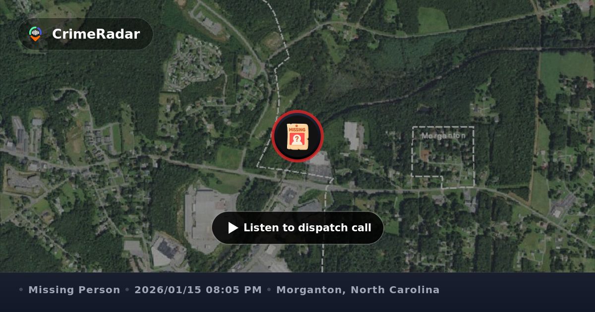 Search underway for missing person near church in Morganton, Morganton ...