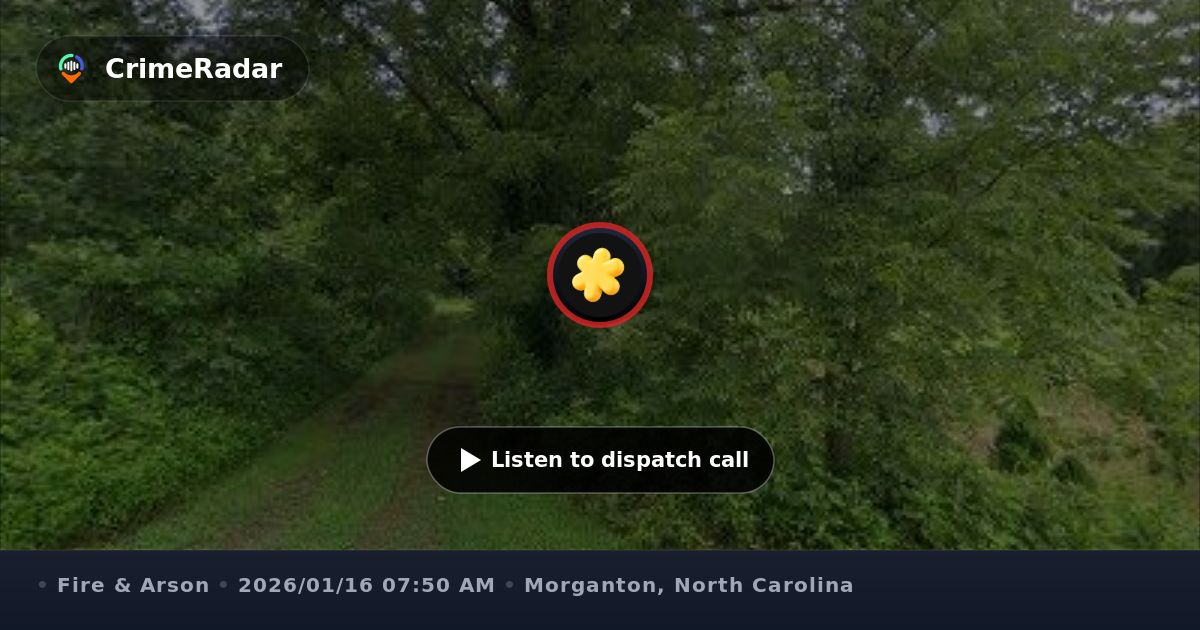 Apparent structure fire near Dairy Road, Morganton NC | CrimeRadar