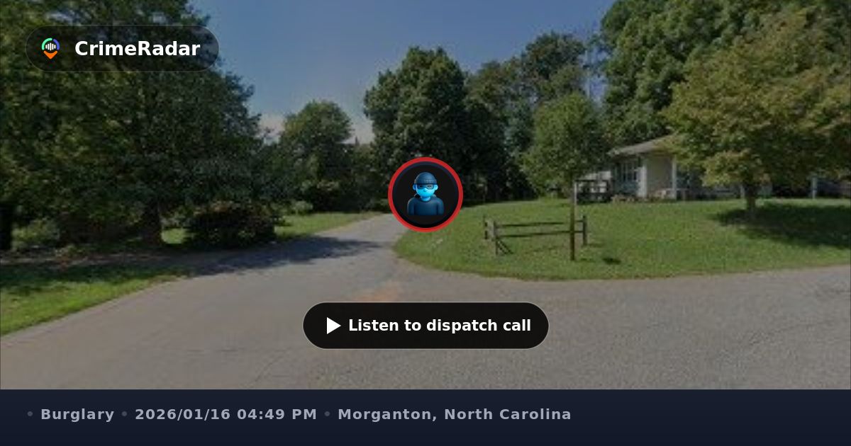 Possible trespassing near Conley St, Morganton NC | CrimeRadar