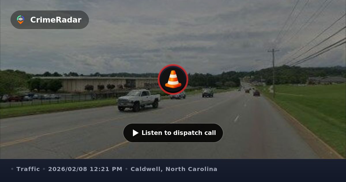 Traffic congestion after crash on Highway 321, Caldwell County NC ...