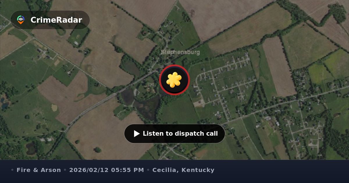 Fire line reported near West Hardin Middle School, Cecilia KY | CrimeRadar