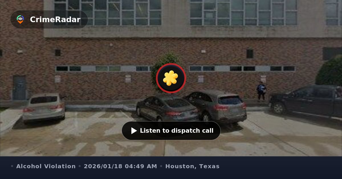 Officer completes DWI processing at jail, Houston TX | CrimeRadar