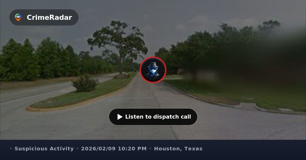 Suspicious vehicle parked in front of another car, Houston TX | CrimeRadar