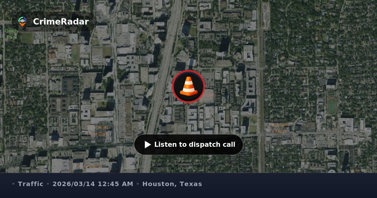 Minor crash on freeway near West Loop South, Houston TX | CrimeRadar