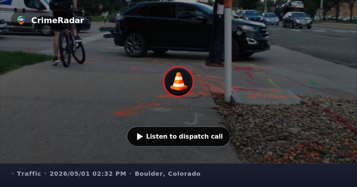 Injury crash at 30th Street and Baseline Road, Boulder CO | CrimeRadar