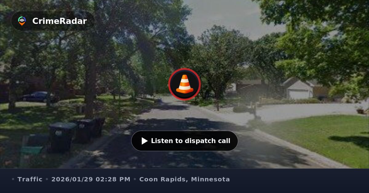 Possible stalled vehicle near Ninth and Norway, Coon Rapids MN | CrimeRadar