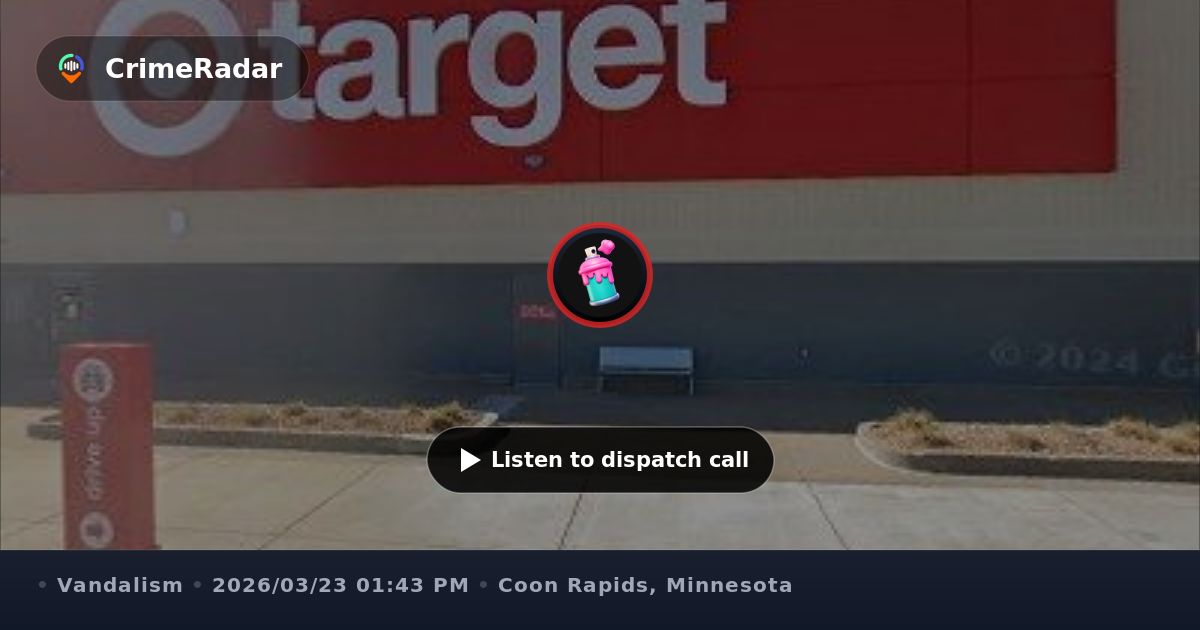 Property damage reported at Target store, Coon Rapids MN | CrimeRadar
