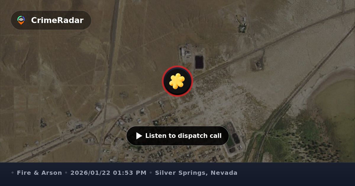 Motor vehicle fire near Truckee Street, Silver Springs NV | CrimeRadar