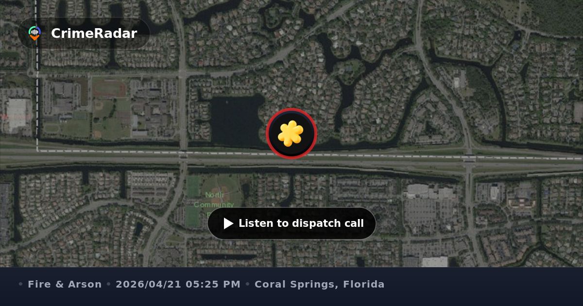 Residential fire alarm from heat sensor activation, Coral Springs FL ...