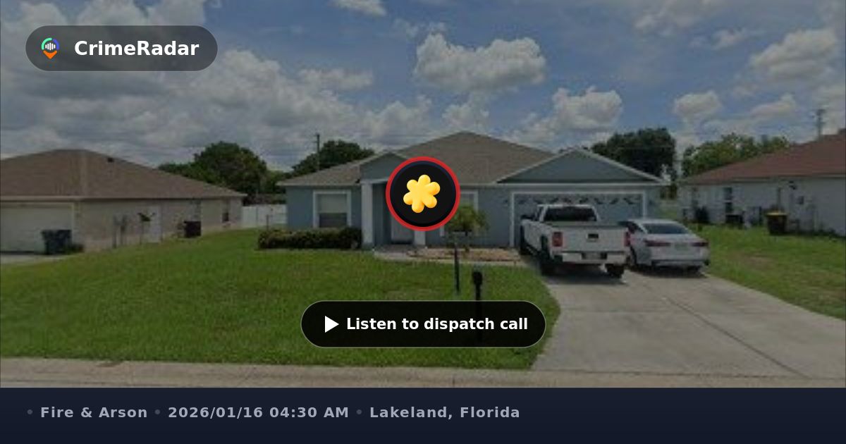 Fire crews respond to structure fire near Mission Dr, Lakeland FL ...