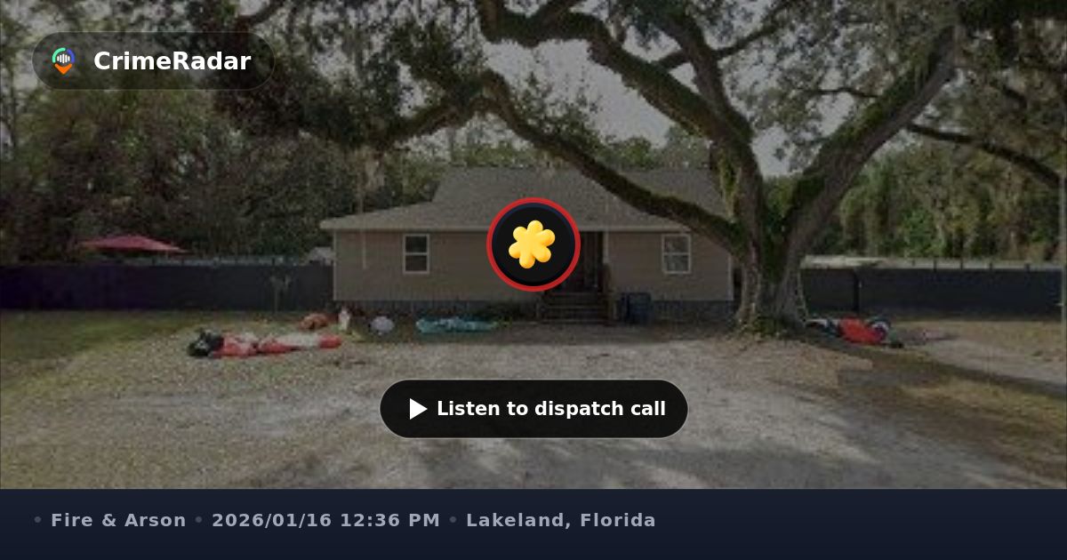 Fire crews battle residential blaze near Wiregrass Rd, Lakeland FL ...