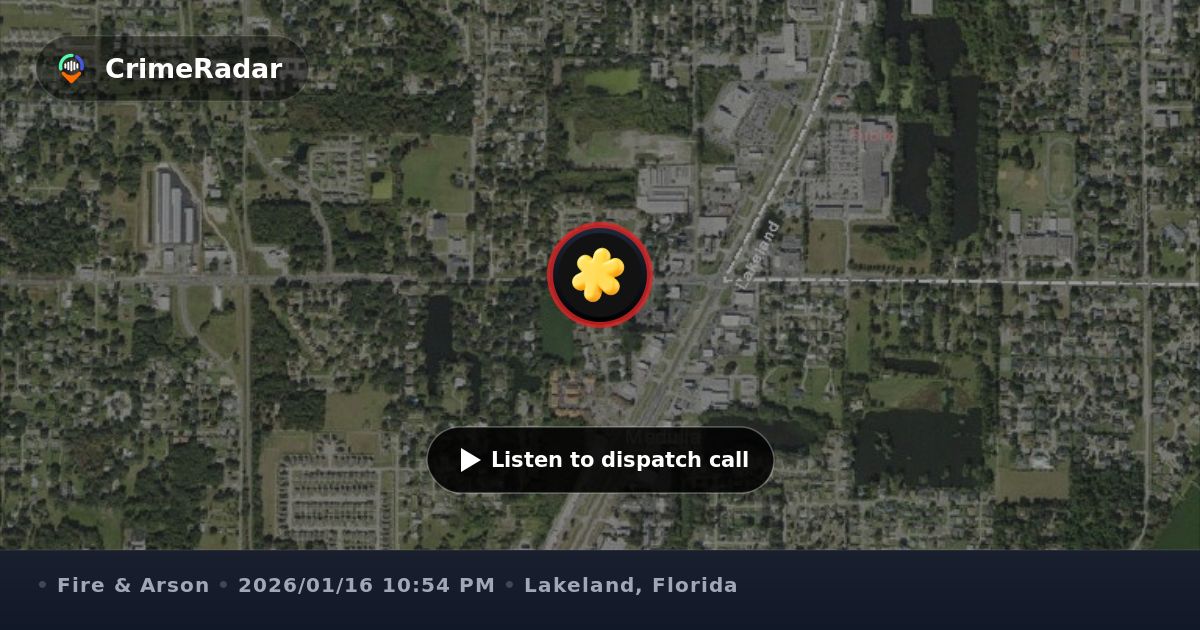 Gas leak prompts road closure near Wilmington St, Lakeland FL | CrimeRadar