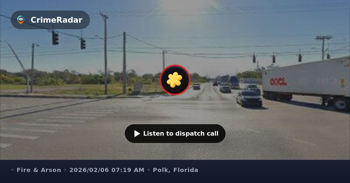 Crews contain brush fire near Snively Avenue, Polk County FL | CrimeRadar