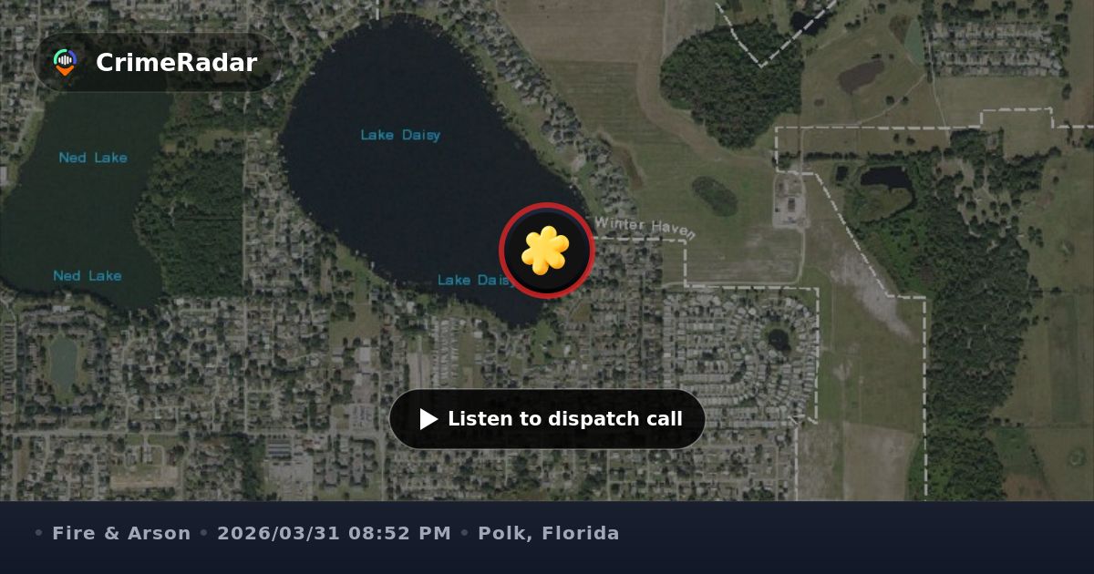 Outside fire near Lake Daisy Boulevard intersection, Polk County FL ...