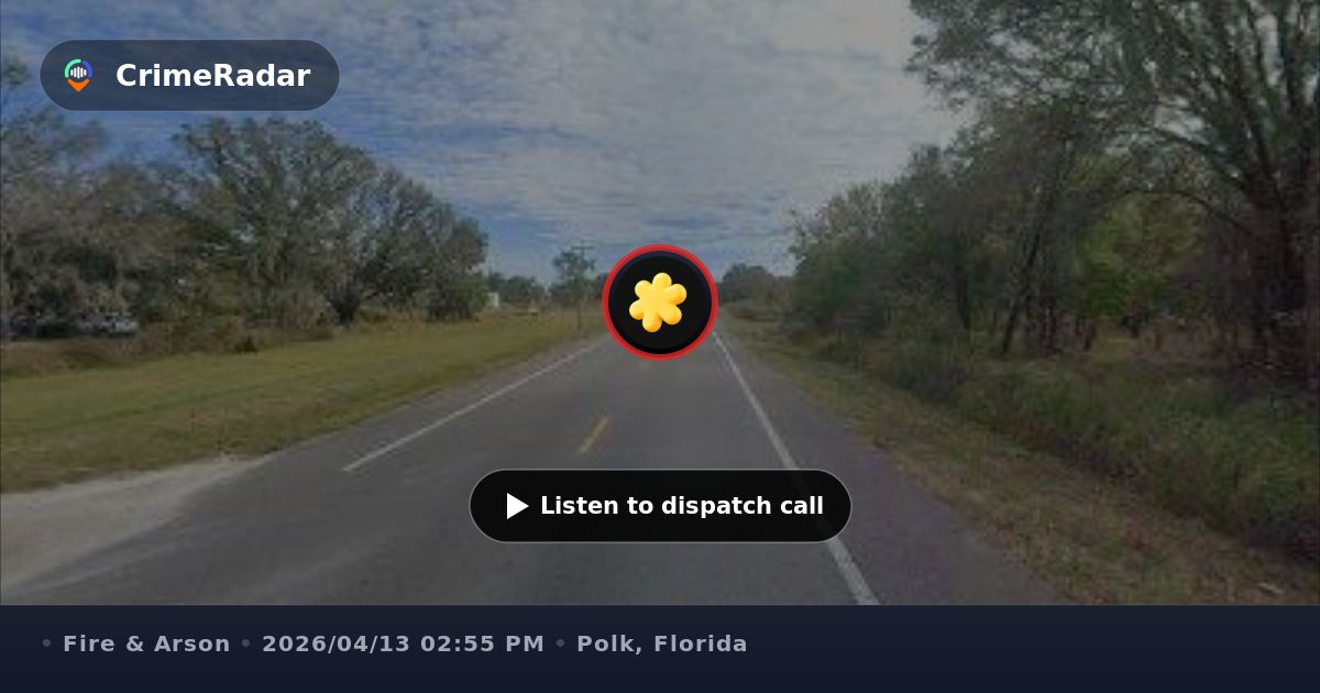 Small brush fire near Highway 98 and Ridge Road, Polk County FL ...