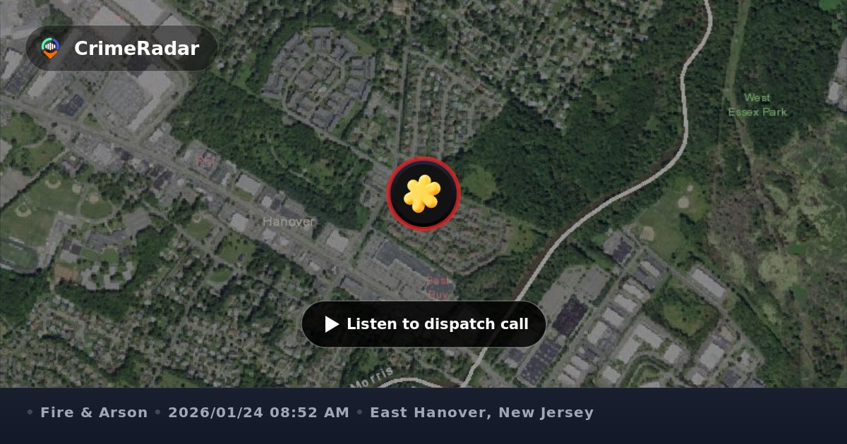 Fire crews respond to blaze on Castle Ridge Dr, East Hanover NJ ...