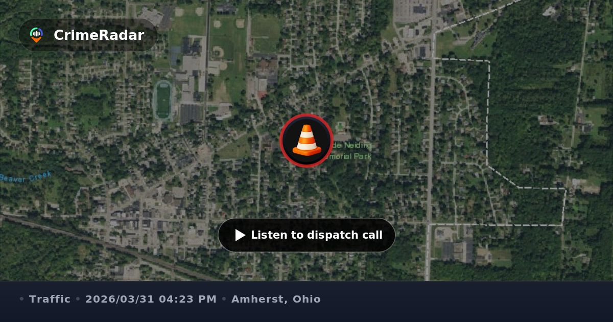 Power line down after crash on Woodhill Drive, Amherst OH | CrimeRadar