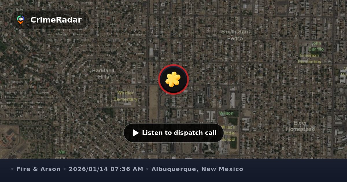 Fire alarm canceled after verification on Cardenas Dr, Albuquerque NM ...