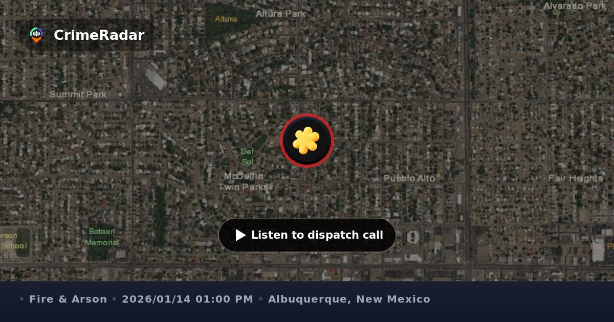 Possible fire alarm at commercial building on Jefferson St, Albuquerque ...