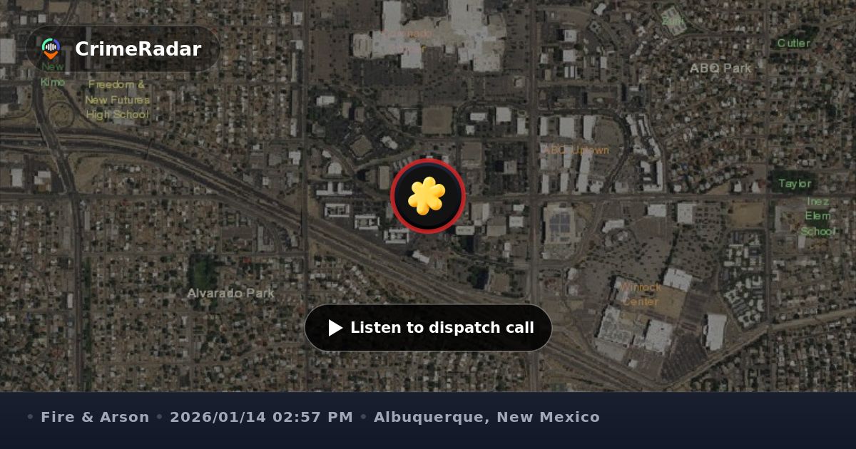 Fire alarm at commercial building on Americas Pkwy, Albuquerque NM ...