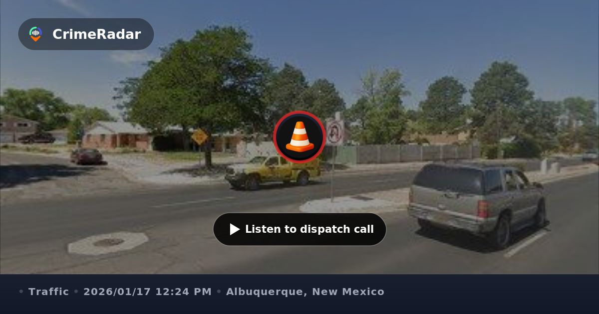 Apparent traffic crash near Comanche Rd NE, Albuquerque NM | CrimeRadar