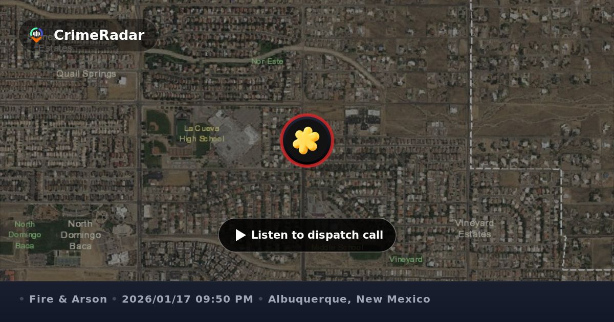 Minor charring prompts fire call near Desert Ridge, Albuquerque NM ...