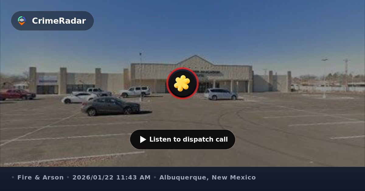 Crews respond to small fire near Sunset Rd, Albuquerque NM | CrimeRadar