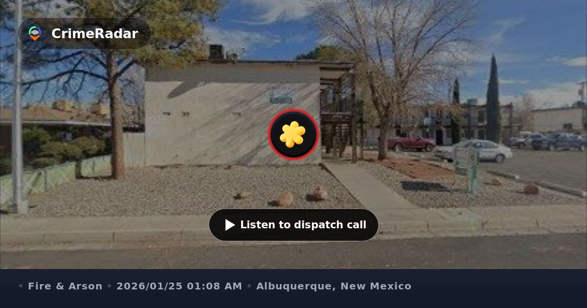 Fire alarm at building on Alvarado Dr SE, Albuquerque NM | CrimeRadar