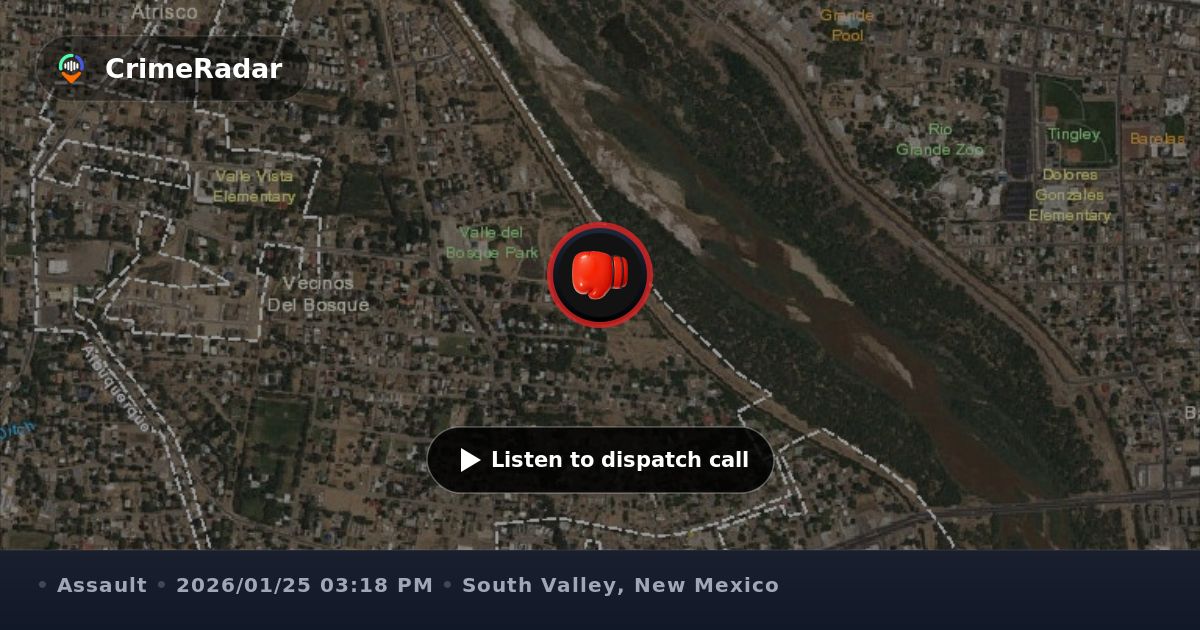 Apparent assault near Bridge Blvd and Sunset Rd, South Valley NM ...