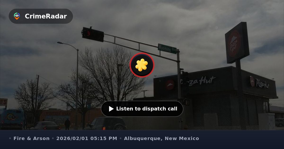 Small outside fire reported near Wyoming and Central, Albuquerque NM ...