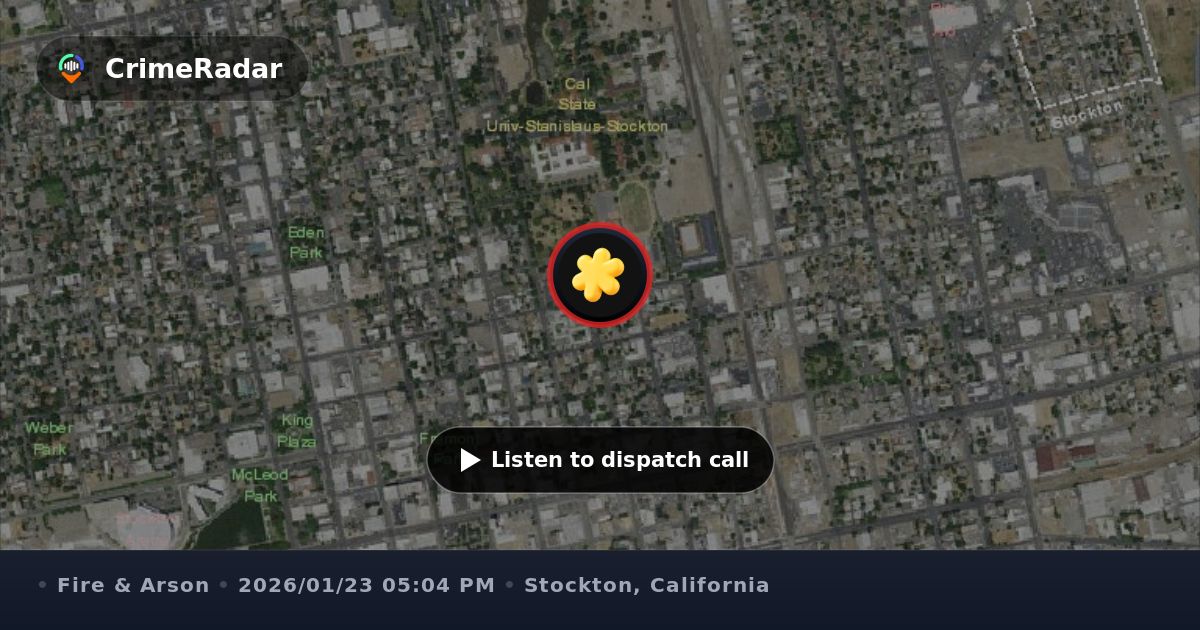 Fire crews respond to structure fire near Stanislaus St, Stockton CA ...