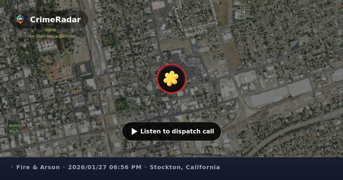 Fire alarm triggered by steam on N Wilson Way, Stockton CA | CrimeRadar