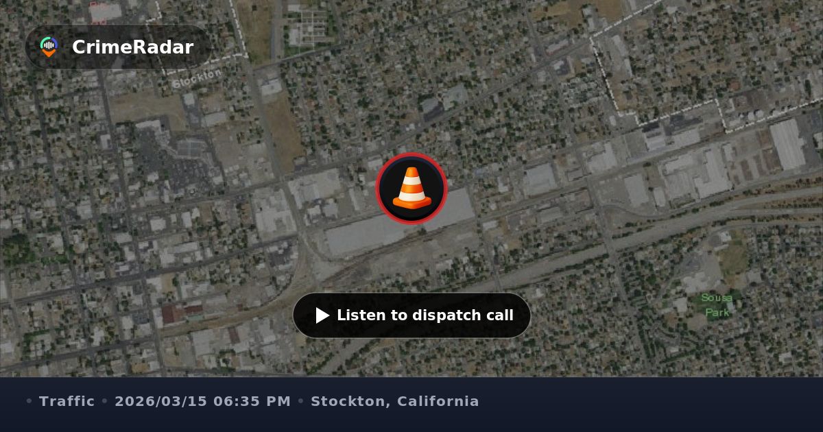 Three-vehicle crash at Main and Ash in Stockton, Stockton CA | CrimeRadar